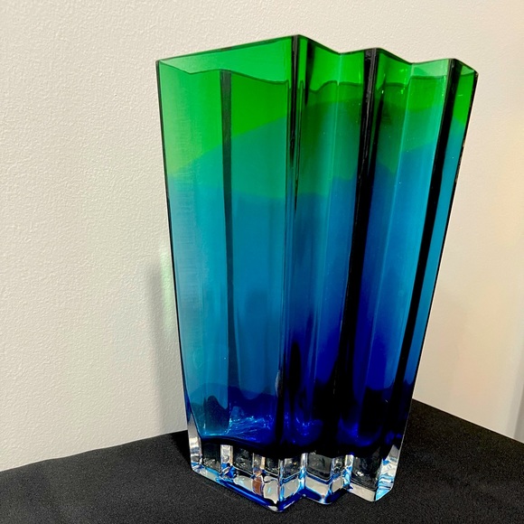 Accents | Krosno Poland Deco Glass Vase | Poshmark